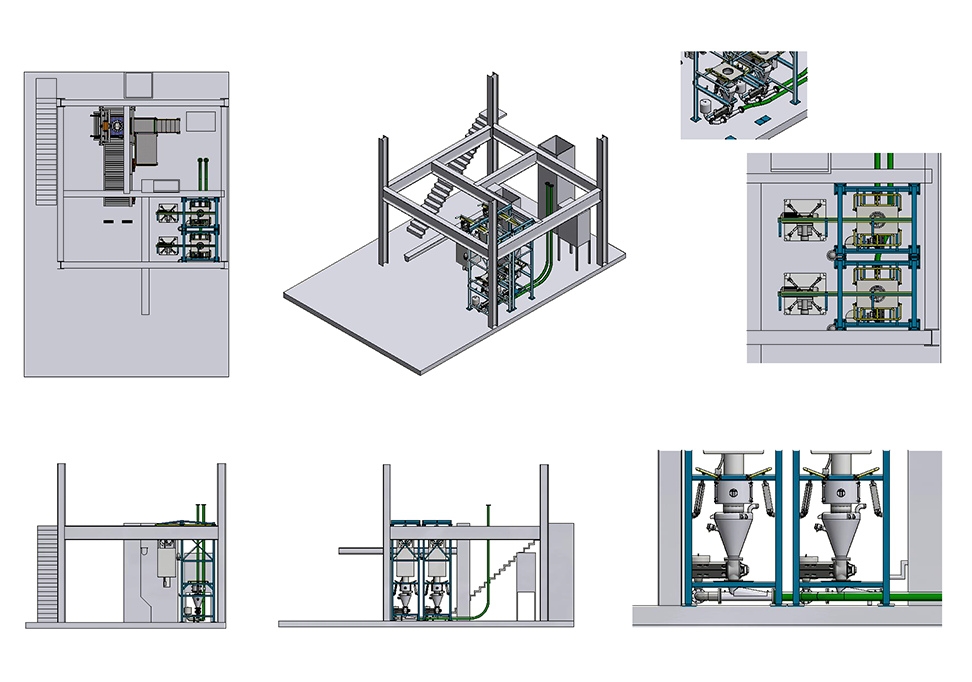 Bulk Bag Unloading Station With Standard | Pneumatic Conveying System ...